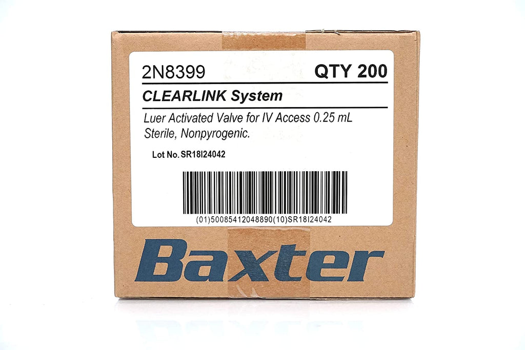 Baxter 2N8399 Luer Activated Valve Clearlink – eMedical Kits