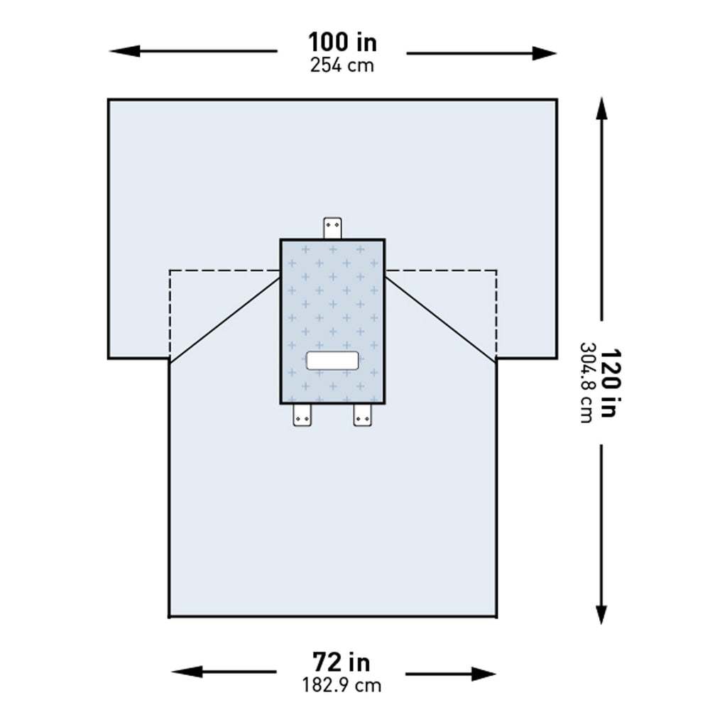 McKesson Transverse Laparotomy Drape, 100 x 72 x 120 Inch – eMedical Kits