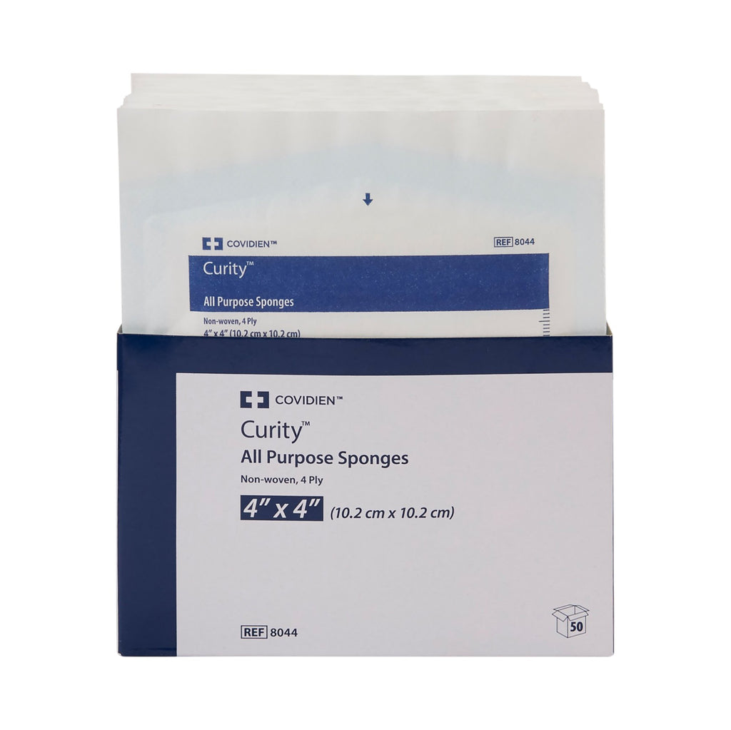Curity™ Sterile Nonwoven Sponge, 4 x 4 Inch – eMedical Kits